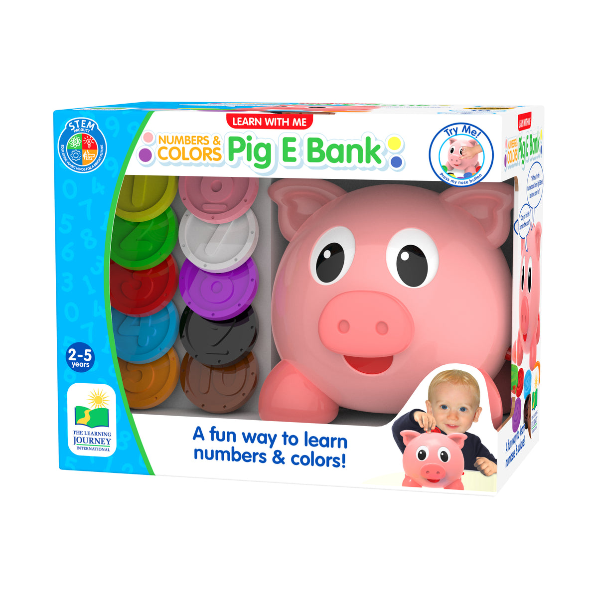 Learn with Me - Numbers & Colors Pig E Bank | AreYouGame – AreYouGame.com